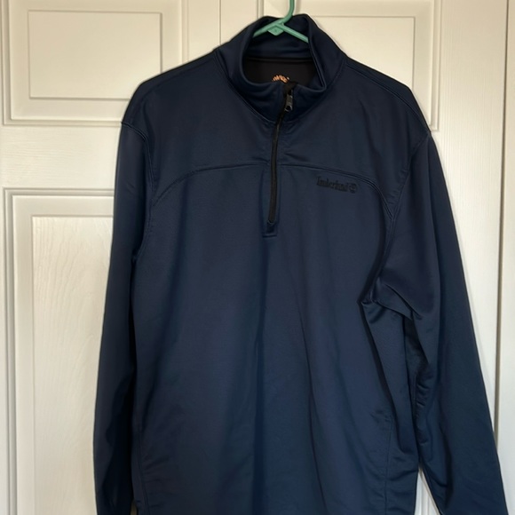 Timberland | Shirts | Mens Navy Blue Long Sleeve Half Zip Pullover ...